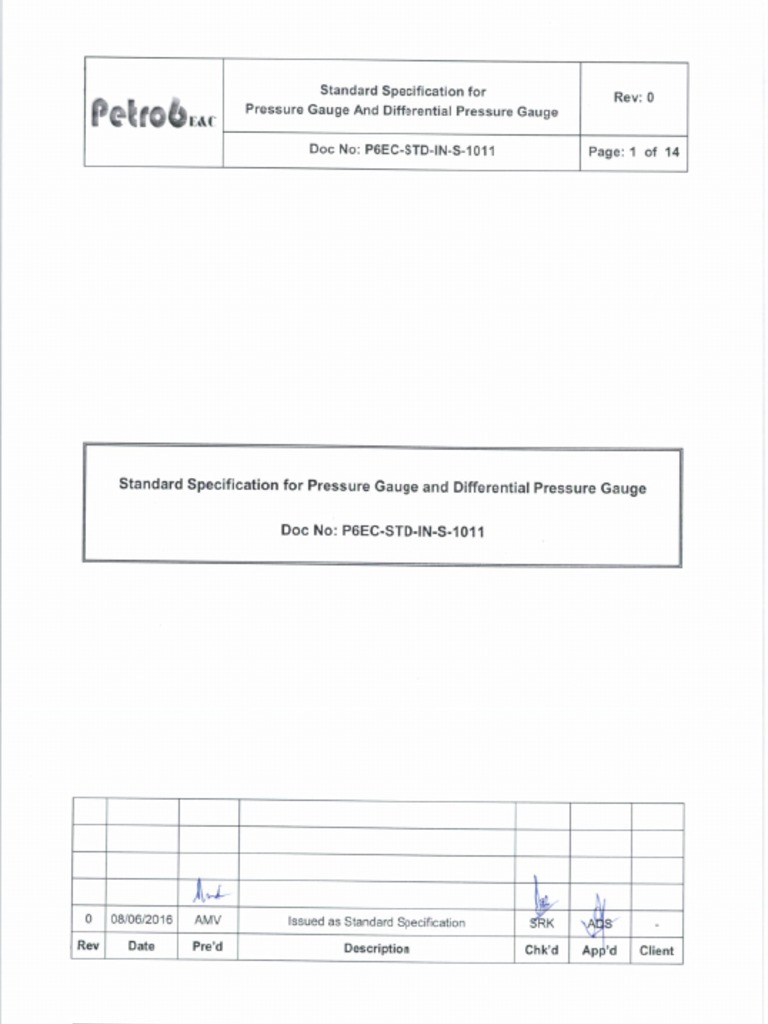 Standard Specs 8 STD Spec For PG and DPG Rev0 | PDF | Specification ...