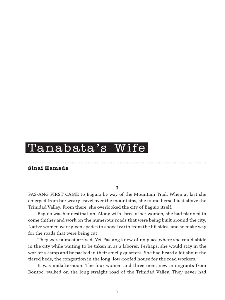 Tanabata's Wife - Sinai Hamada | PDF