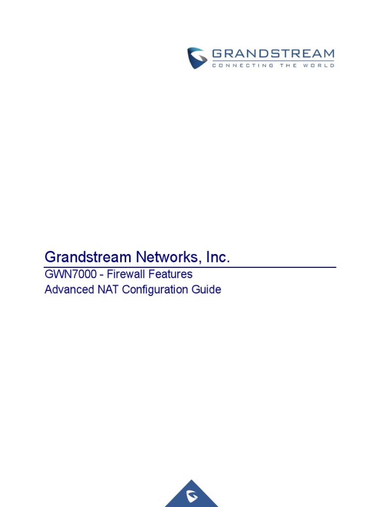 Guia de Configuracion de Firewall Avanzado en GWN7000 Grandstream PDF | PDF | Ip Address | Port ...