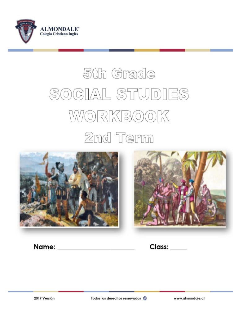 5th Grade Social Studies Workbook: 2 Term 2019 Version | PDF