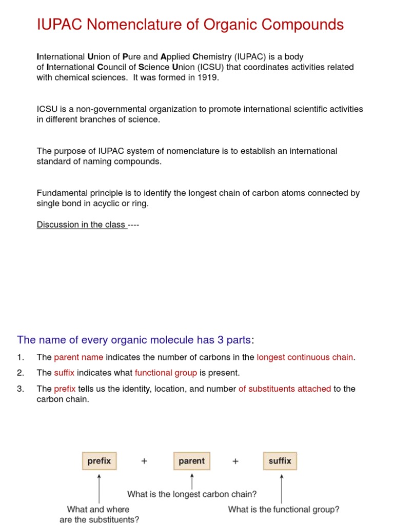 IUPAC Nomenclature of Organic Compounds: International Union of Pure ...