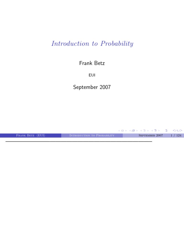 Introduction Field Sigma Field Prob-1 | PDF | Probability Distribution ...