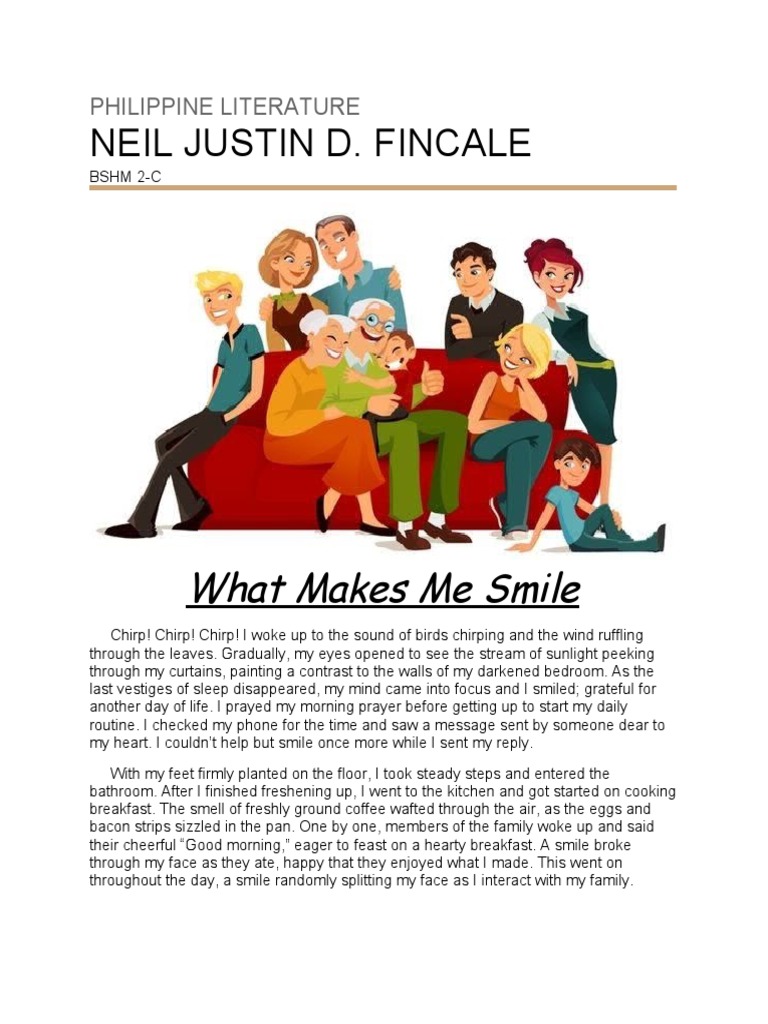 What Makes Me Smile Short Story | PDF