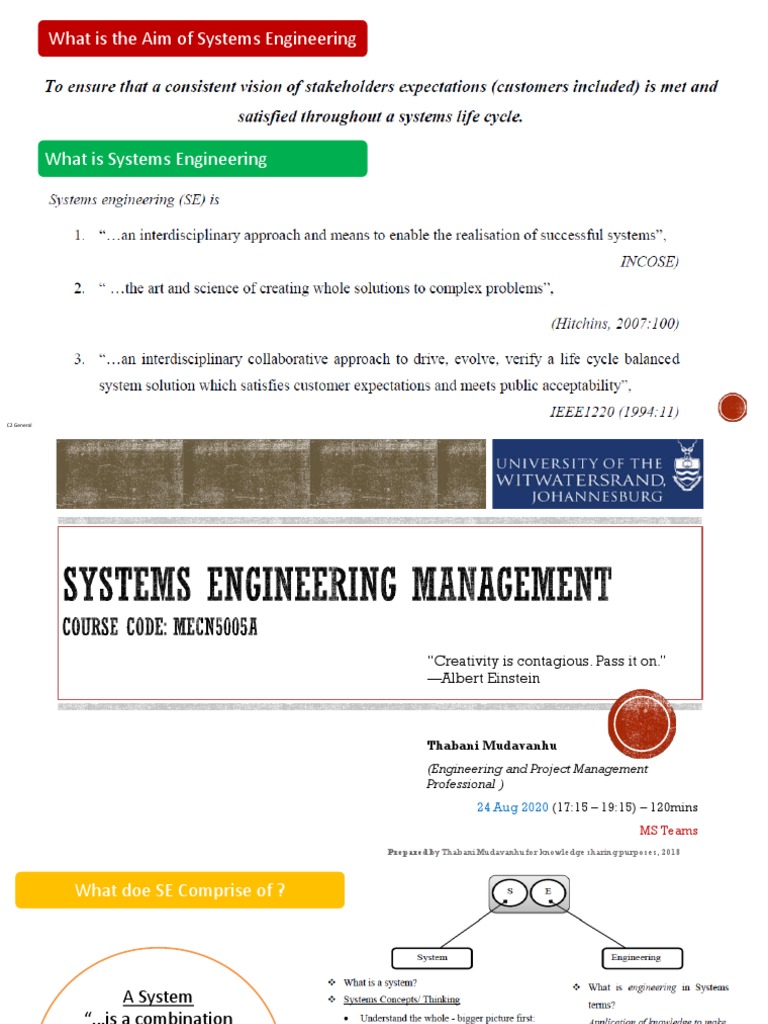 Systems Engineering Essentials | PDF | Systems Engineering | Product ...