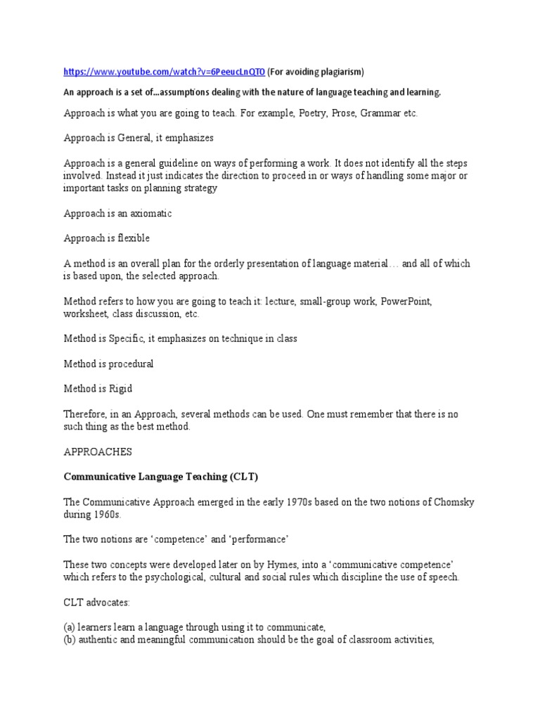 ELT Approaches | PDF | Language Education | Teachers