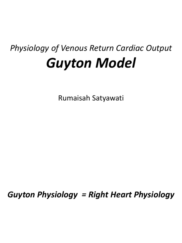 1.echa Physiology CO Guyton Model PDF | PDF