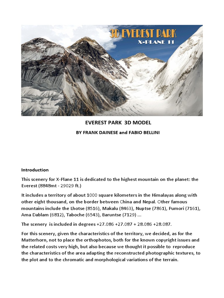 Everest Park 3D Model: by Frank Dainese and Fabio Bellini | PDF ...