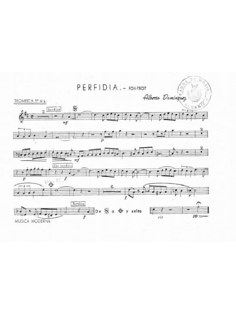 Perfidia Trompeta 1 | PDF