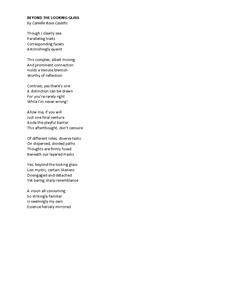 By Camille Rose Castillo: Beyond The Looking Glass