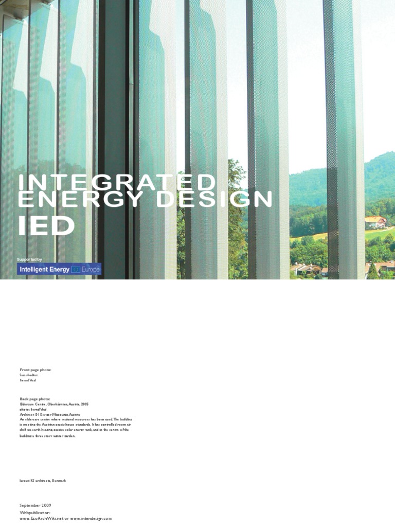 Integrated Energy Design Guide | PDF | Architect | Design