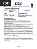 WD 40 Aerosol | PDF | Carbón | Toxicidad