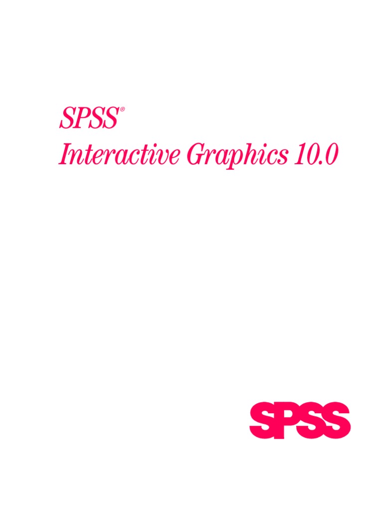 SPSS Interactive Graphics 10.0 | PDF
