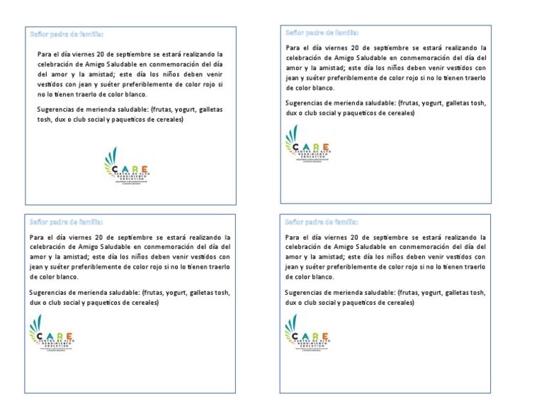Invitacion Actividad Recreativa | PDF