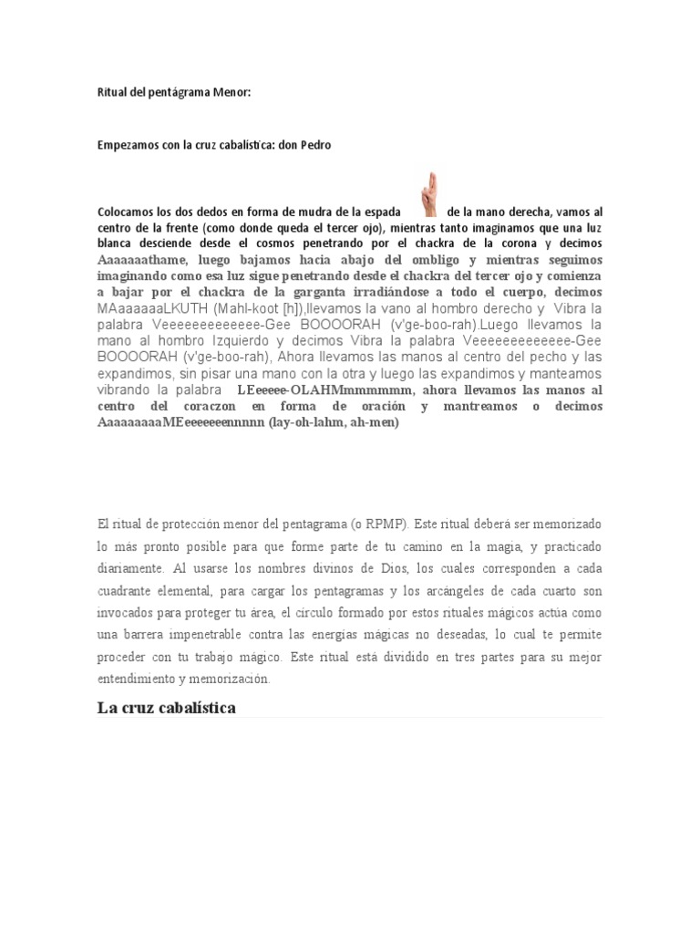 Cruz Cabalistica | PDF | Rituales | Religión y creencia
