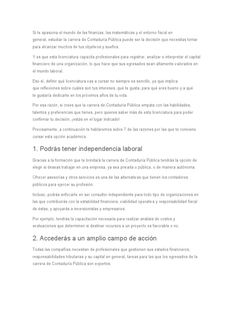 Por Que Estudiar Contabilidad Descargar Gratis Pdf Contador
