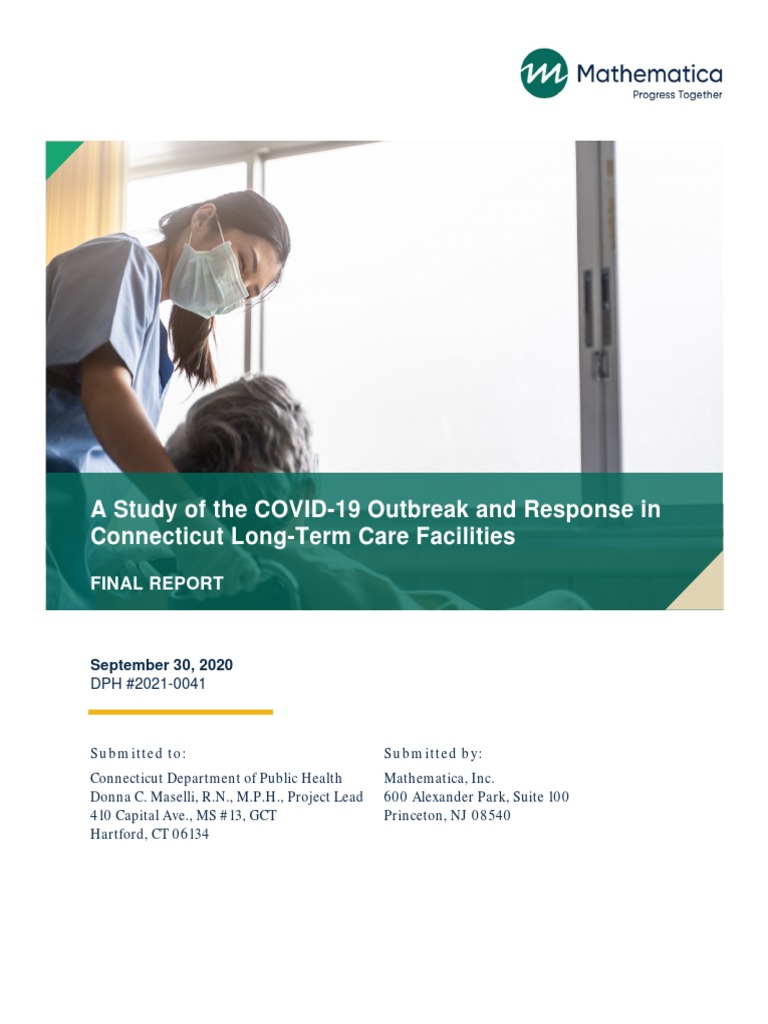 Long Term Care Facilities Final Report | Nursing Home Care | Infection ...