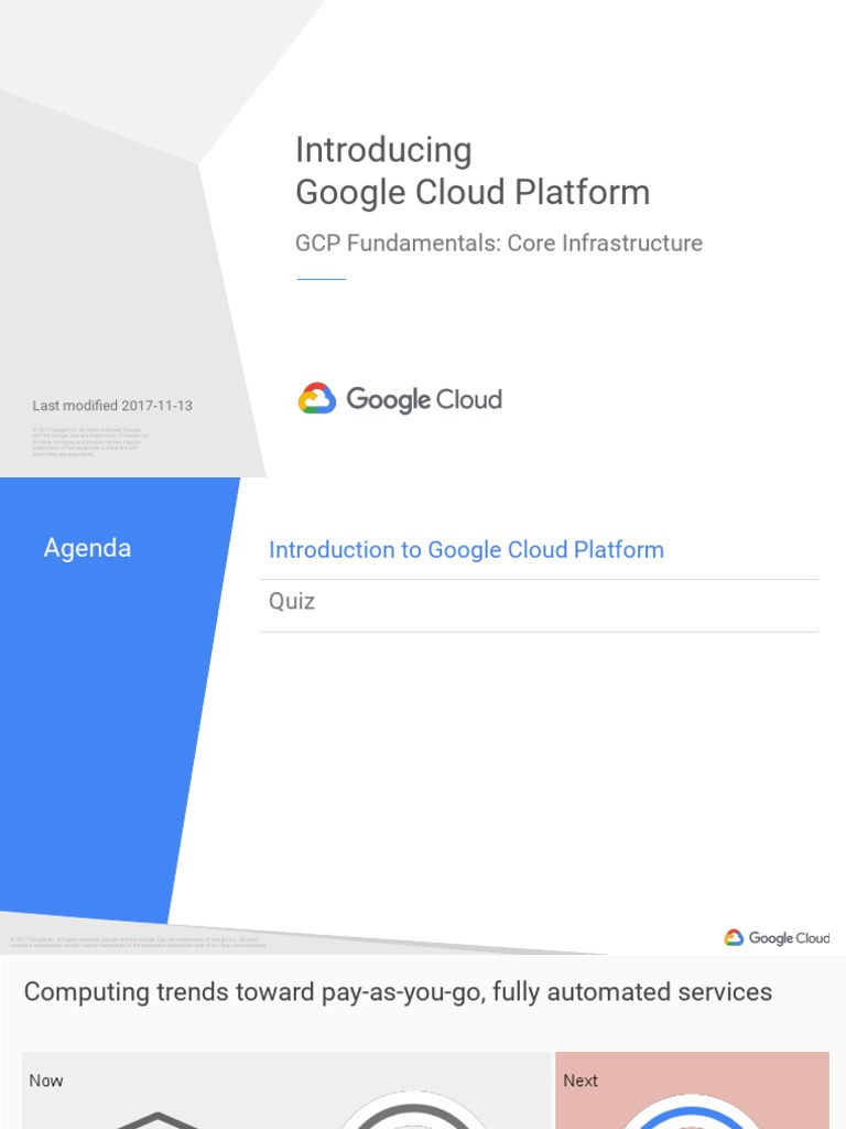 GCP Fund Module 1 Introducing Google Cloud Platform | PDF | Cloud ...