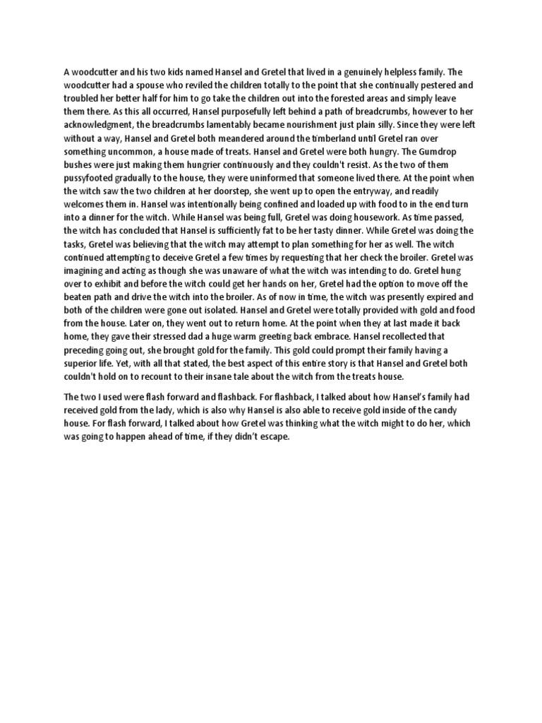 Alternate Plot Structures | PDF | Hansel And Gretel | Hansel And Gretel (Opera)