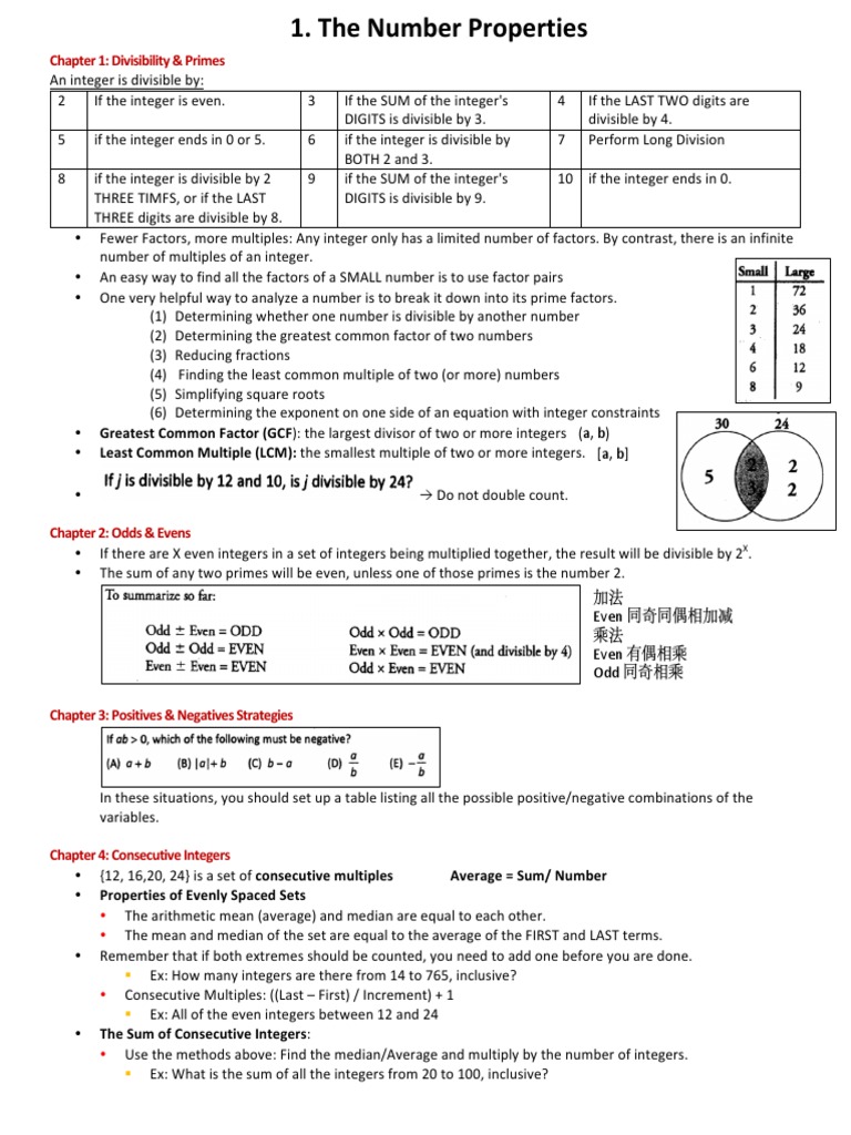 Divisibility Rules and Number Properties | PDF | Fraction (Mathematics ...
