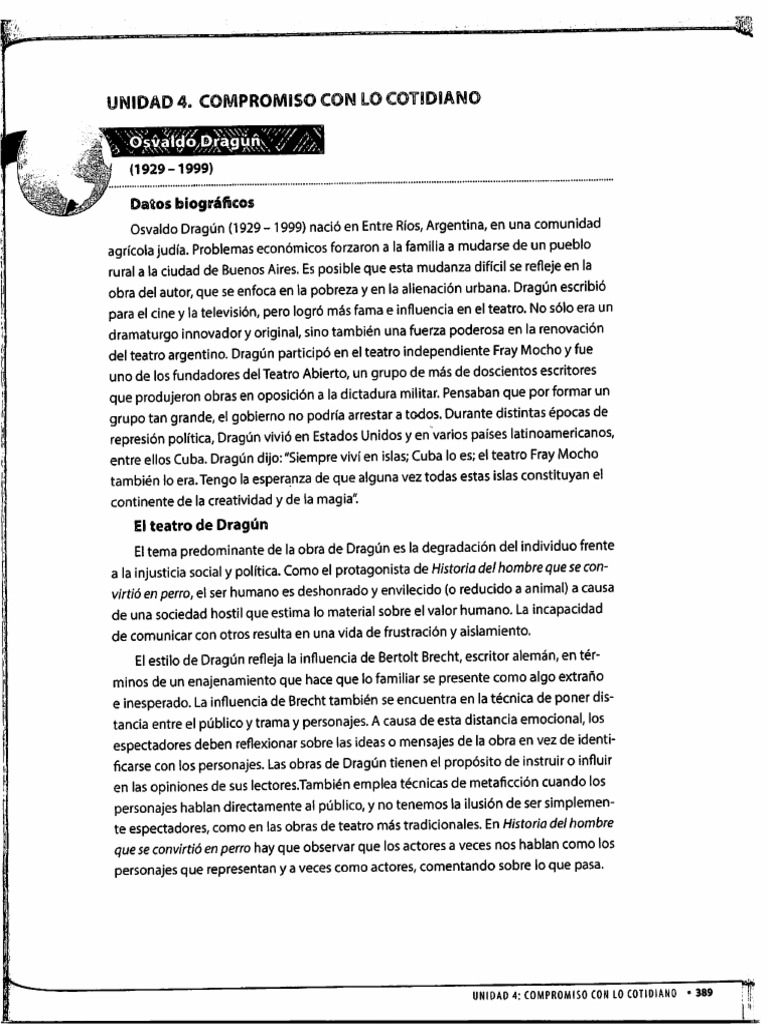 Historia Del Hombre Que Se Convirtio en Perro PDF | PDF