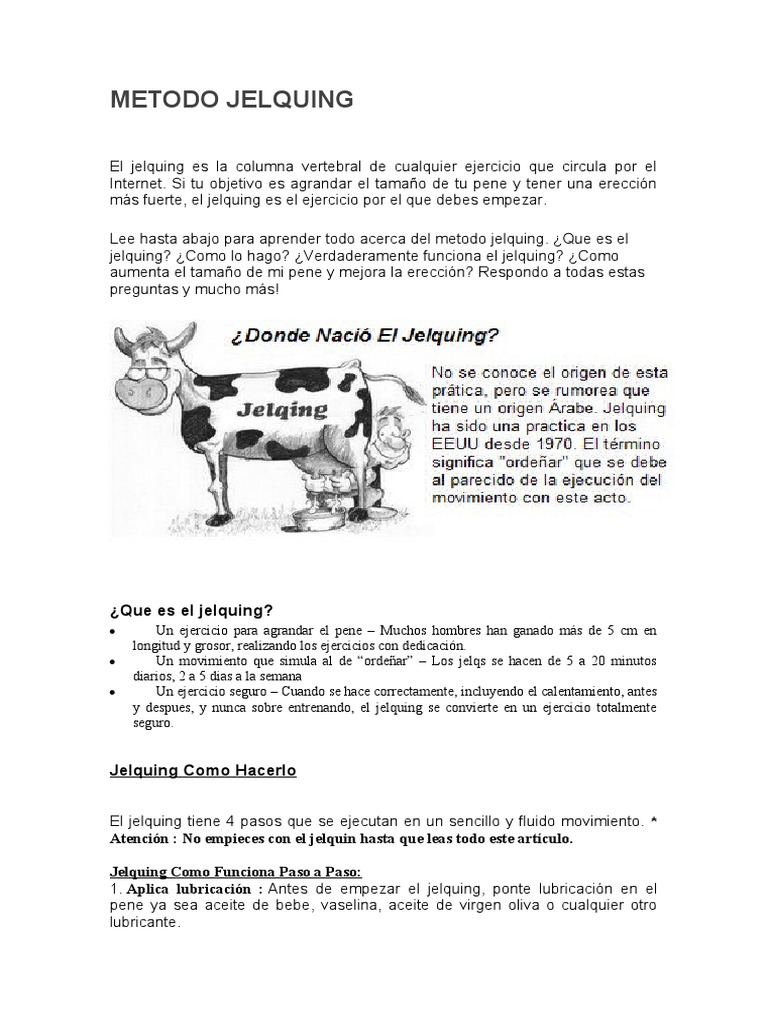 Metodo Jelquing | PDF | Naturaleza | Science