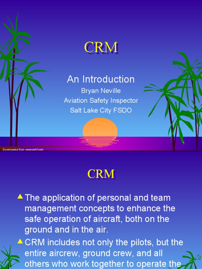 Aviation CRM Safety Guide | PDF | Psychology | Behavioural Sciences