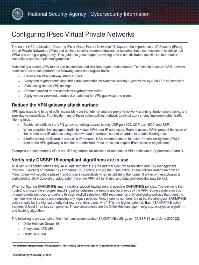 Configuring Ipsec Virtual Private Networks Pdf Virtual Private