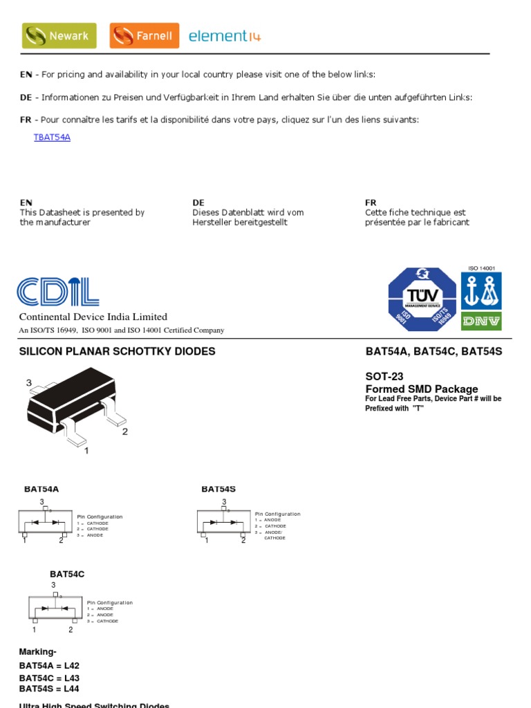 Diodo L43,42,44 | PDF | Diode | Electronic Engineering