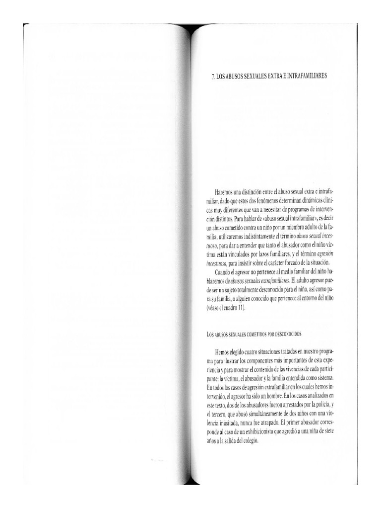 Barudy - El Dolor Invisible de La Infancia Capitulo 7 Abuso PDF | PDF