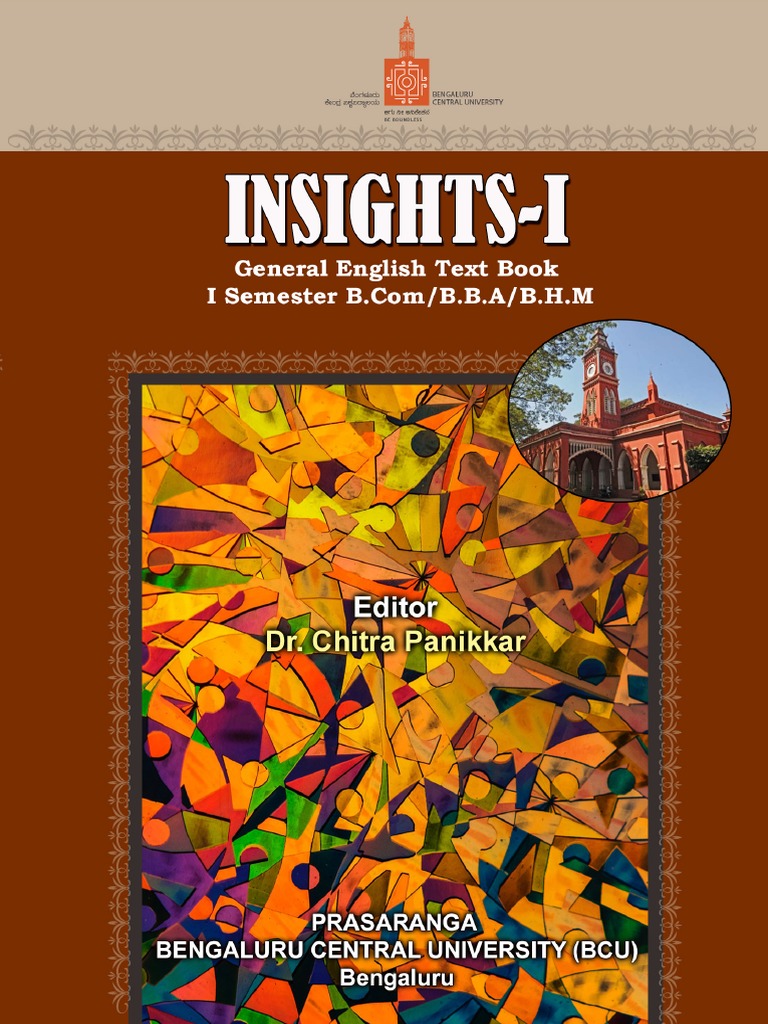 INSIGHTS-I Engilsh-I PDF | PDF | Textbook | Learning