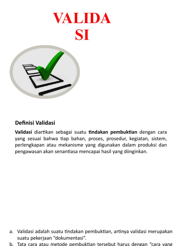 VALIDASI | PDF