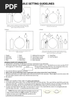 Table Setting Lesson Plan | PDF | Tableware | Domestic Implements