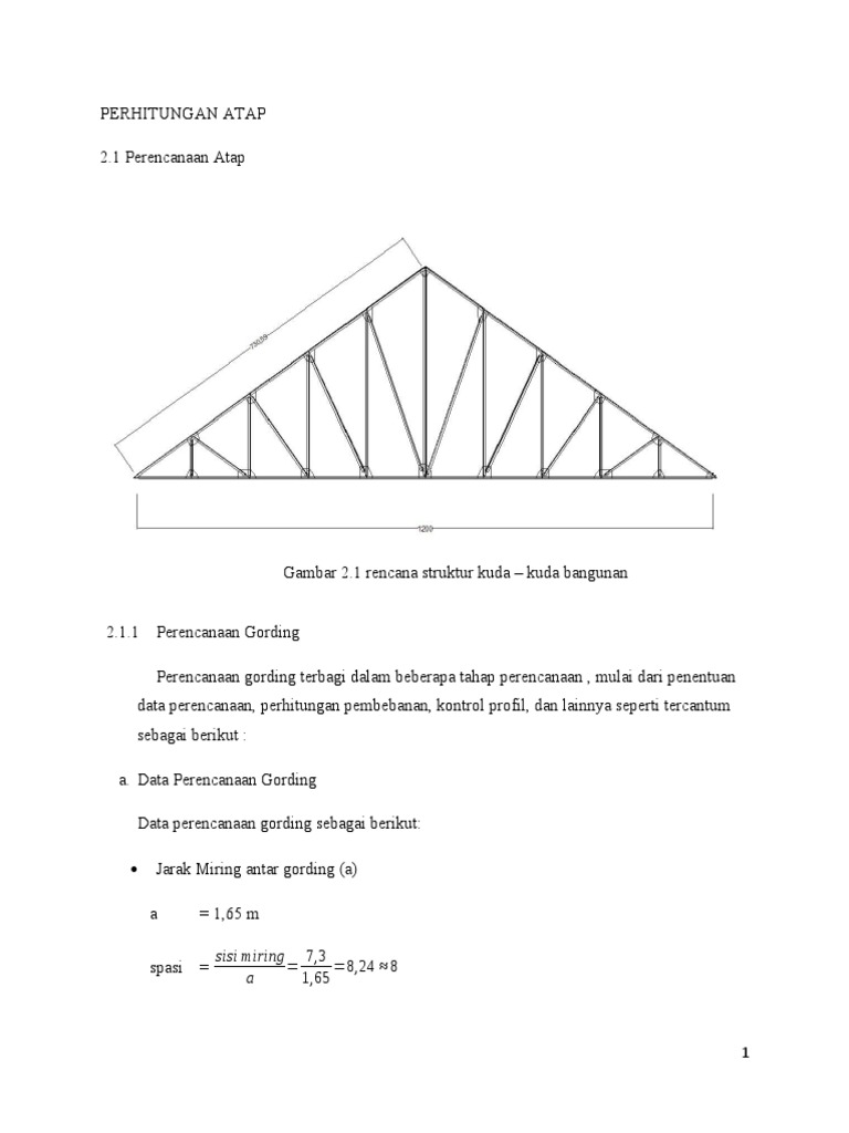 Perhitungan Atap | PDF