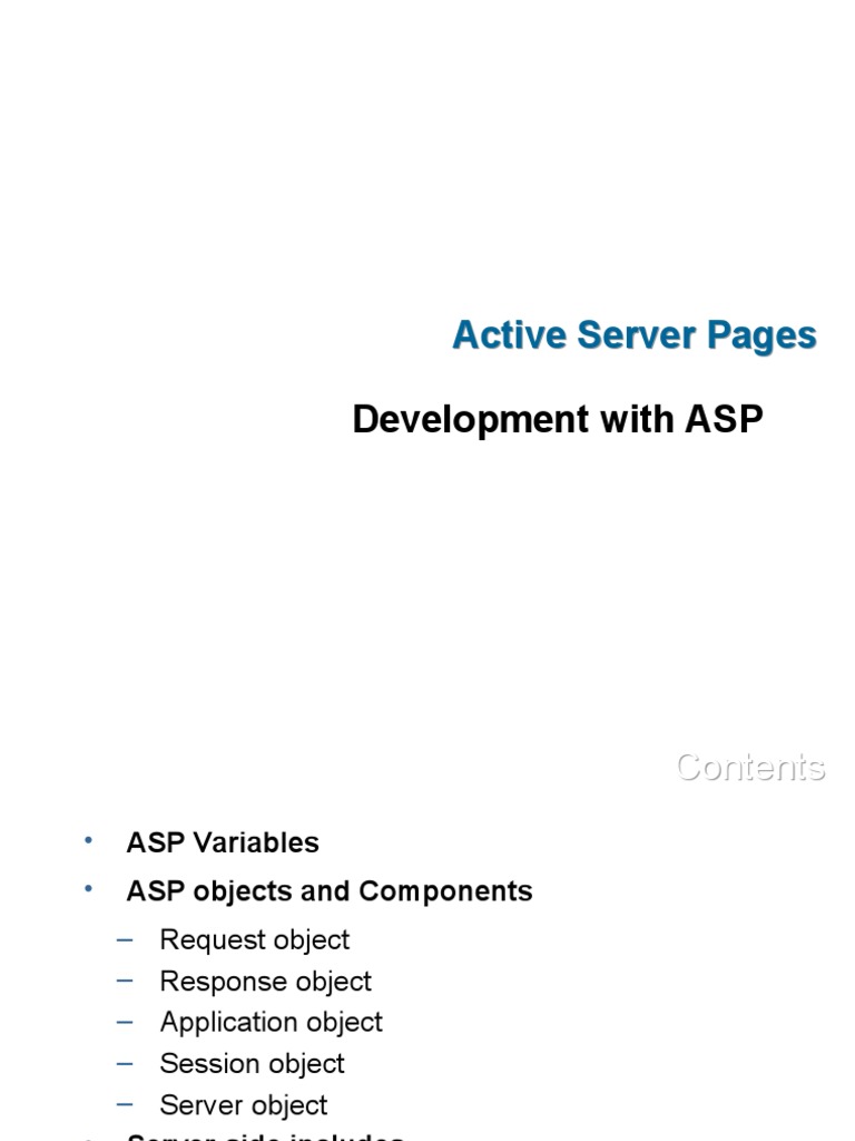 Asp M2 | PDF | Active Server Pages | Internet & Web