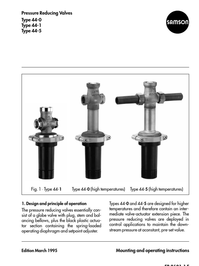 Samson Valve | PDF | Valve | Pipe (Fluid Conveyance)