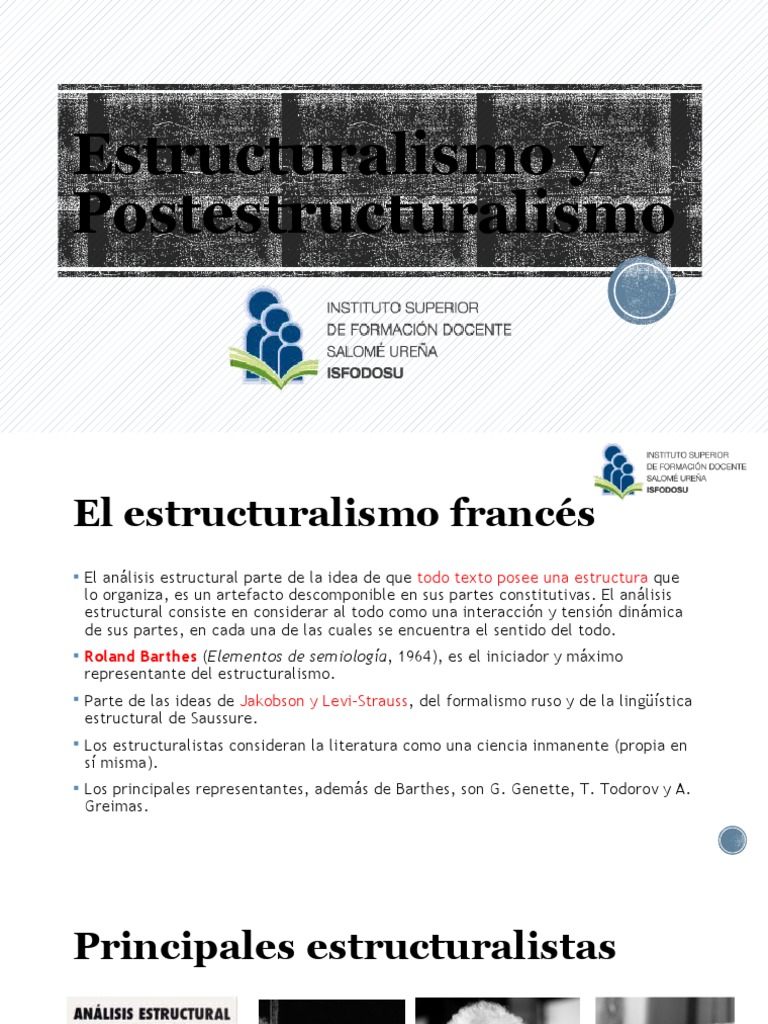 Estructuralismo y Postestructuralismo | PDF | Jacques Lacan | Jacques ...