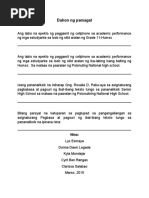 Sample Survey Questionaire (Tagalog) | PDF