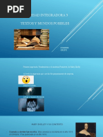 Actividad Integradora #3: Textos Y Mundos Posibles. | PDF | Mary Shelley | Frankenstein