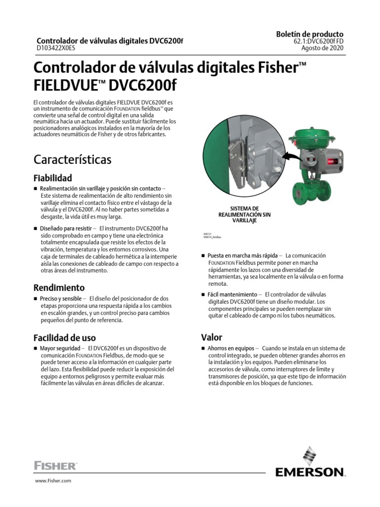 Controlador Digital de Válvula Fisher Fieldvue dvc6200f dvc6200f ...
