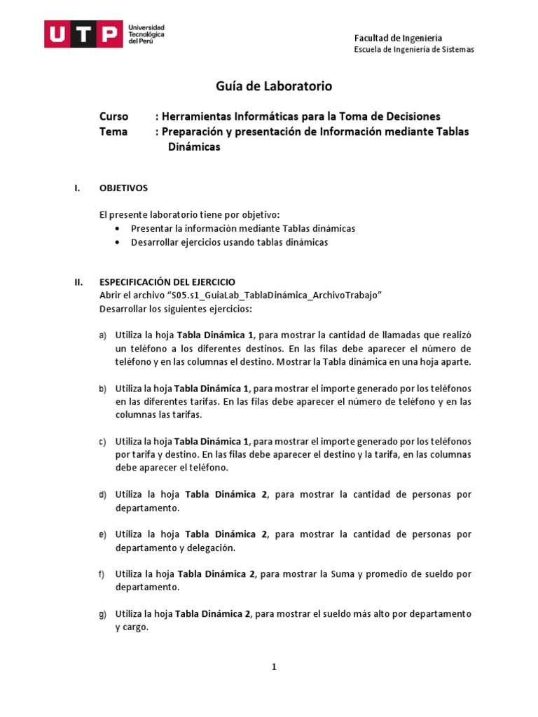 S05.s1 GuiaLab TablaDinámica | PDF | Hoja de cálculo | Ingeniería
