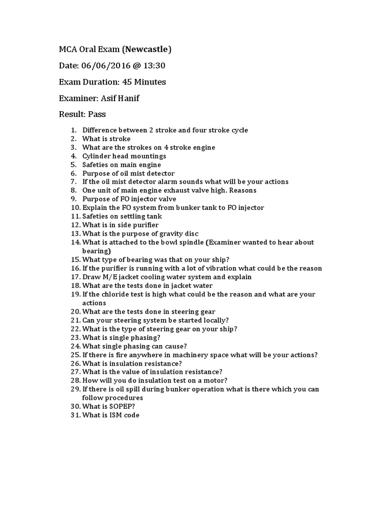 MCA Oral Exam Questions Overview | PDF | Science & Mathematics ...