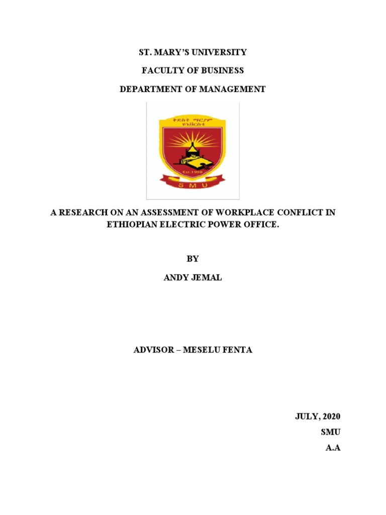 Andy Jemal Final Research | PDF | Research Design | Qualitative Research