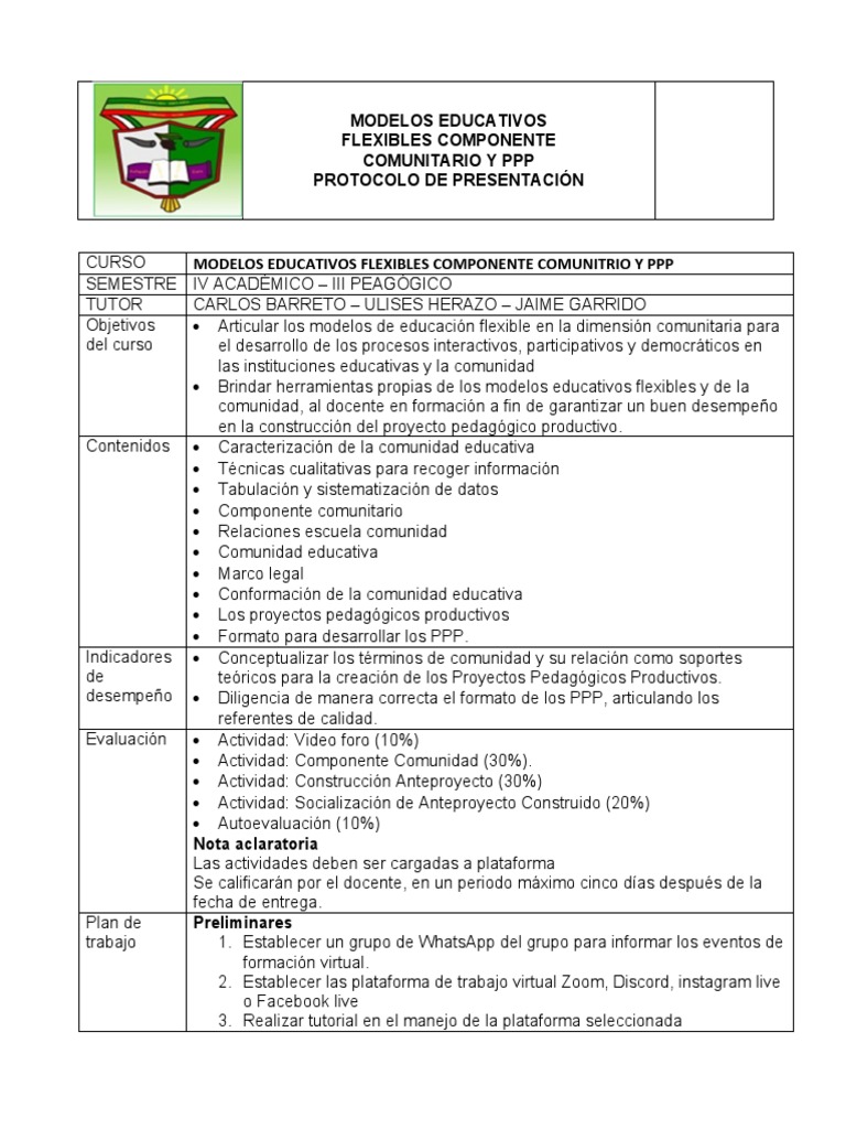 Guía MEF IV Semestre 2020 | PDF | Maestros | Cognición