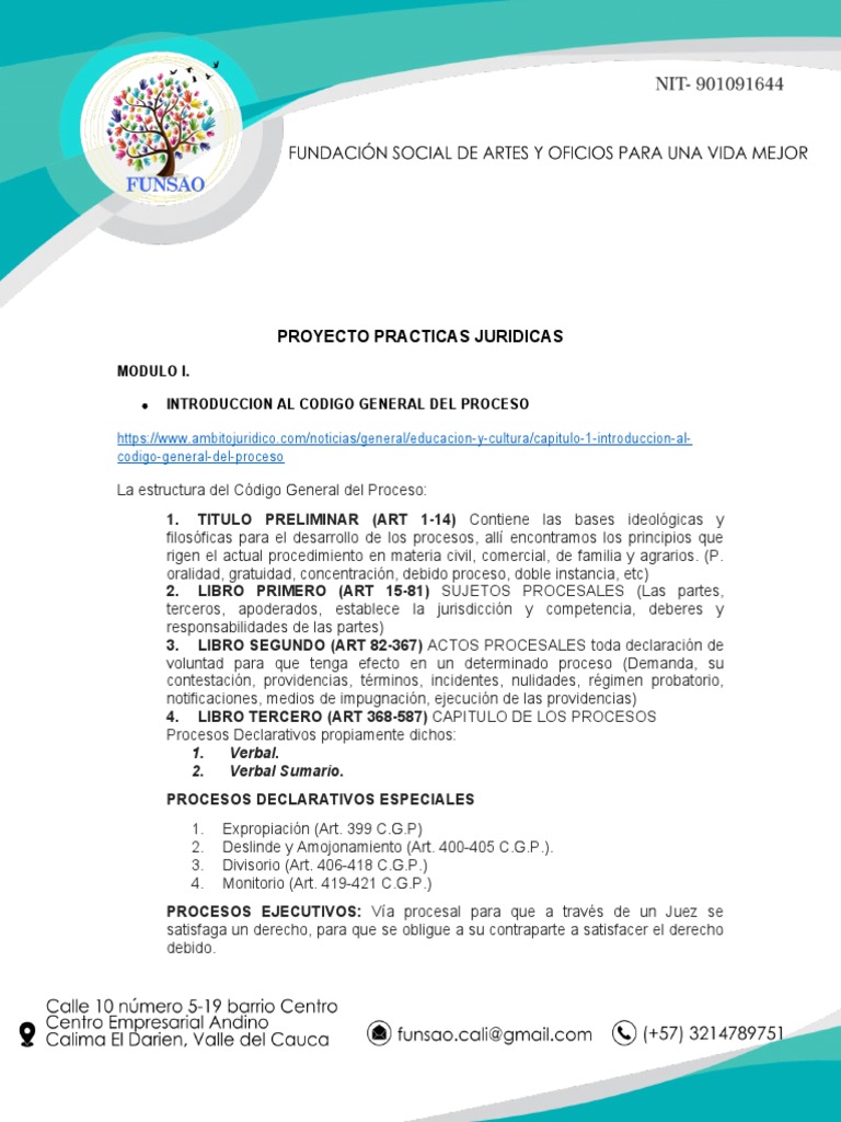 Practicas Juridicas Proyecto | PDF | Habeas corpus | Demanda judicial