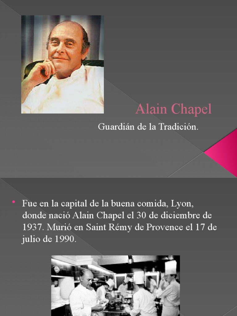 Actividad 1 Alain Chapel | PDF