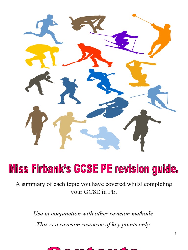 PE GCSE Revision Workbook | PDF | Physical Fitness | Strength Training