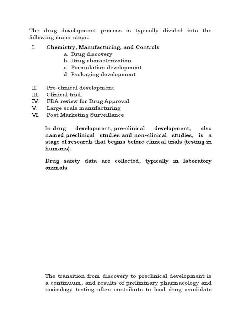 Non Clinical Studies | PDF | Phases Of Clinical Research | Clinical Trial