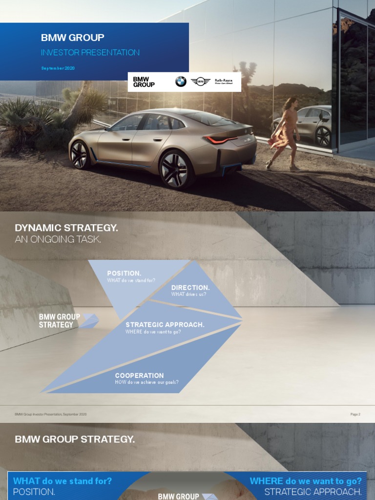 BMW Investor Presentation 2020 | PDF | Bmw | Plug In Hybrid