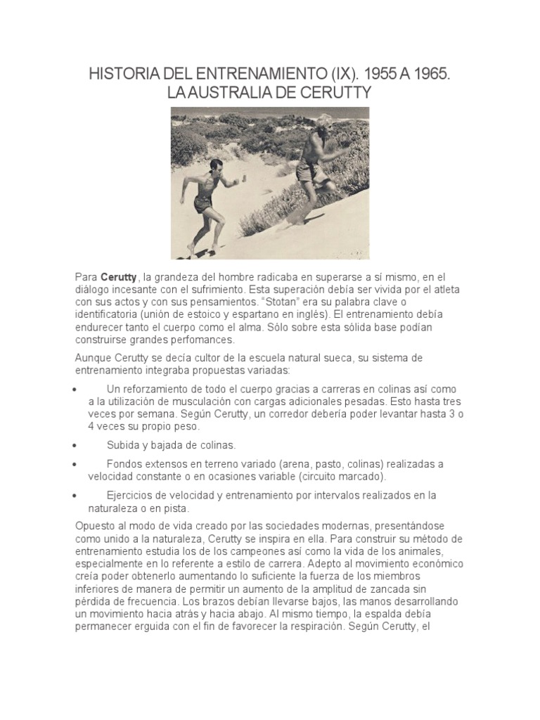 9 1955-65 (IX) Percy Cerutty, Australia | PDF | Deportes