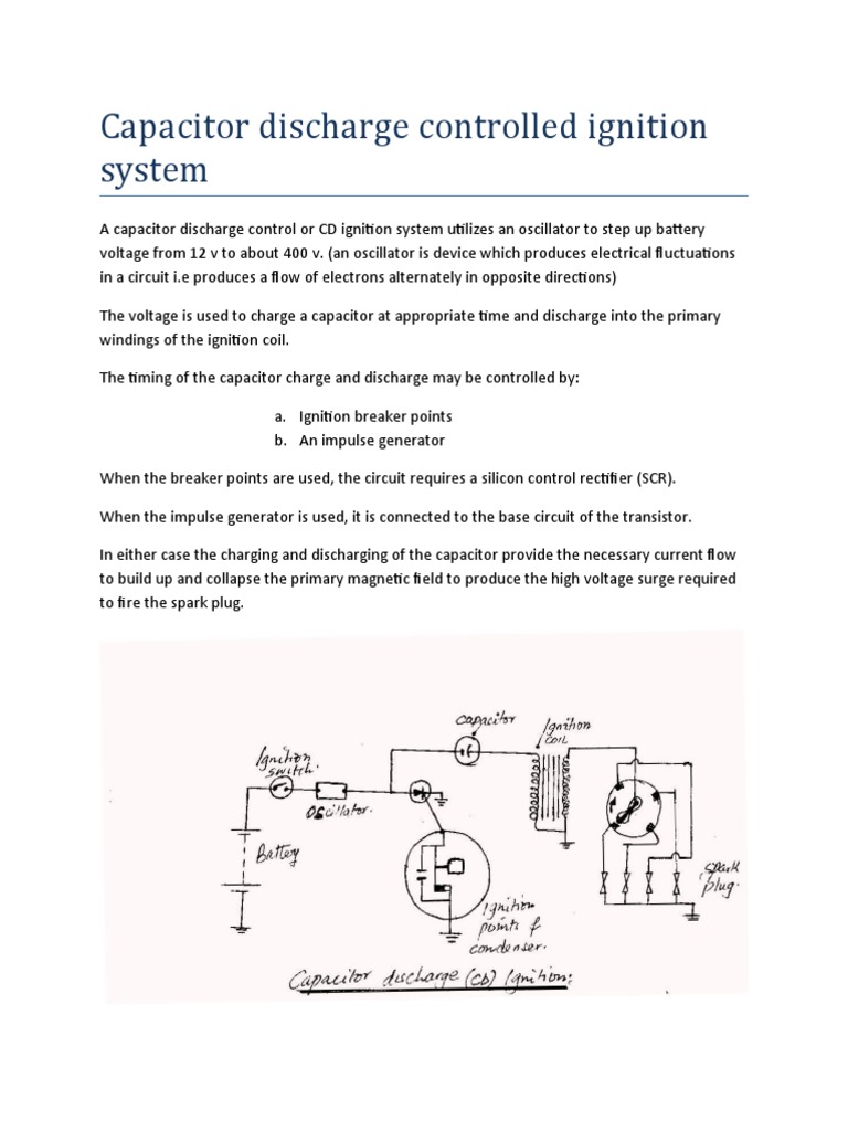 Capacitor Discharge Ignition System Explained | PDF | Science & Mathematics